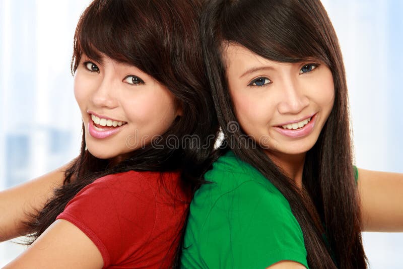 Two girls having fun stock image. Image of happy, schoolgirl - 22710503