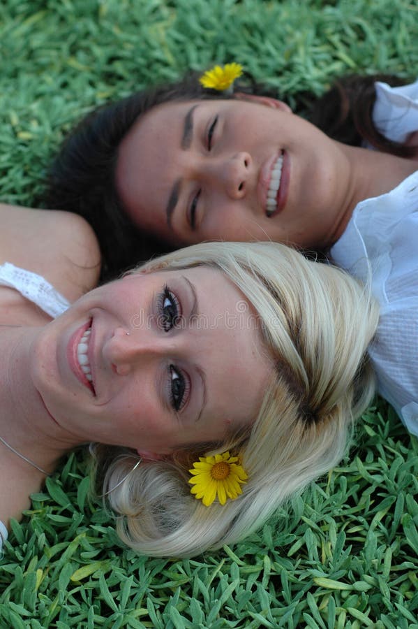 Two Girls Having Summer Fun Stock Photo - Image of buddies, friends ...
