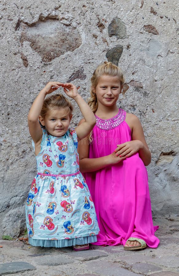 Two girls play stock photo. Image of girl, attractive - 127058092