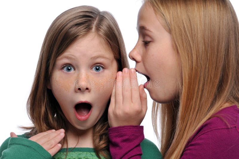 Kids gossip. stock photo. Image of gossiping, whisper - 24246442