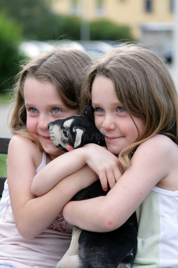 Two girls - twins stock image. Image of freedom, combination - 1277579