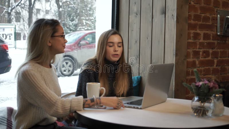 Girls Working at Night Club for Sales Promotion, Top View Stock Footage ...