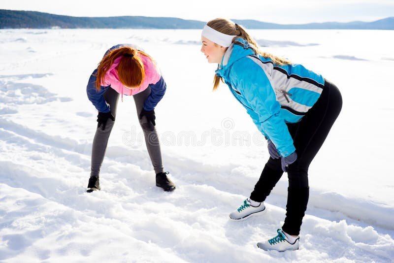 Two girls workout stock image. Image of slim, health - 89984363
