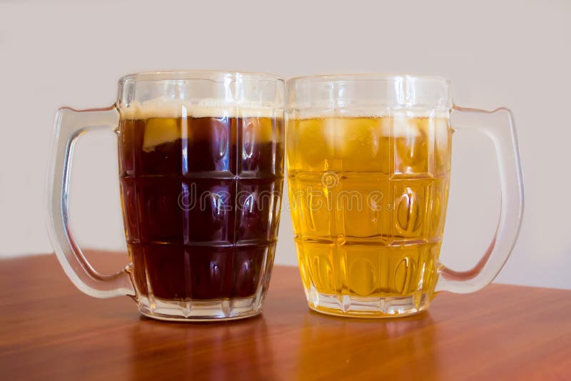 Two glass of beers stock photo. Image of glass, alcohol - 86705018