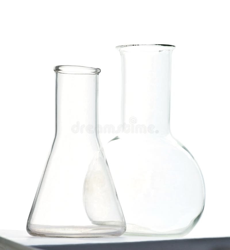 Beaker Flask Chemical Vessel Vial Glass Bottle Isolated Stock Photos ...
