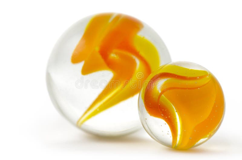 Two glass marbles stock photo. Image of sphere, primary - 24416094