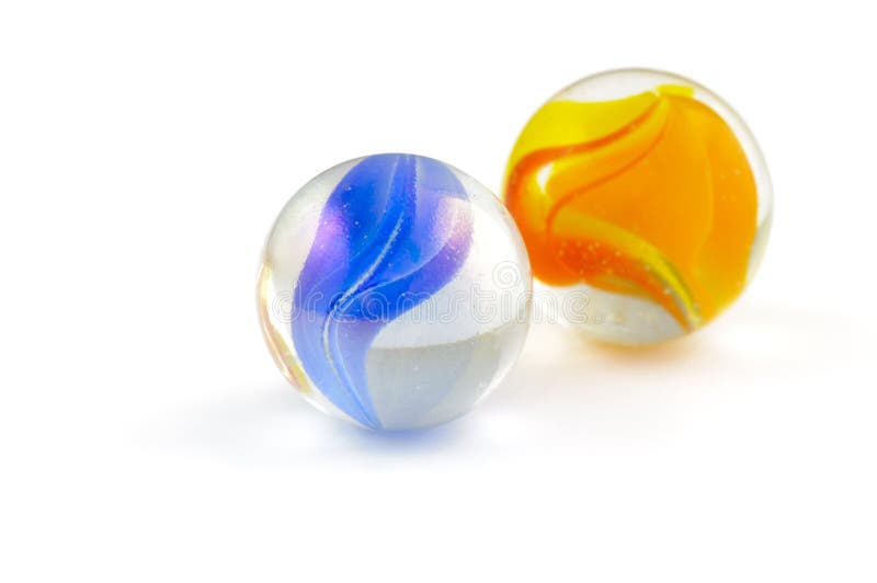 Two glass marbles stock image. Image of marble, leisure - 25788385