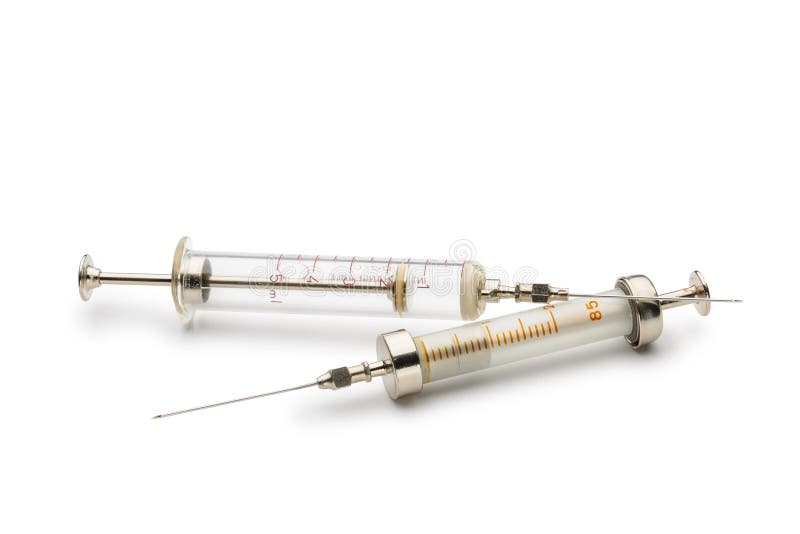 153 Two Syringes Isolated White Background Stock Photos - Free ...