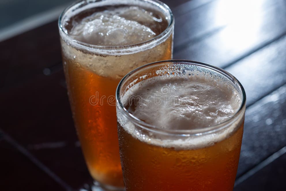 Two Glasses of Iced Lychee Tea Stock Photo - Image of sweet, garnish ...