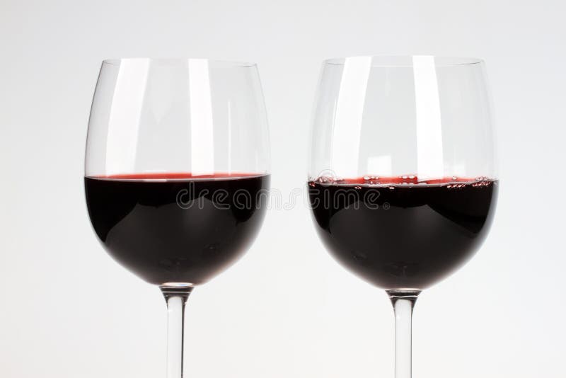 Two glasses with vine stock photo. Image of love, glasses - 149747272