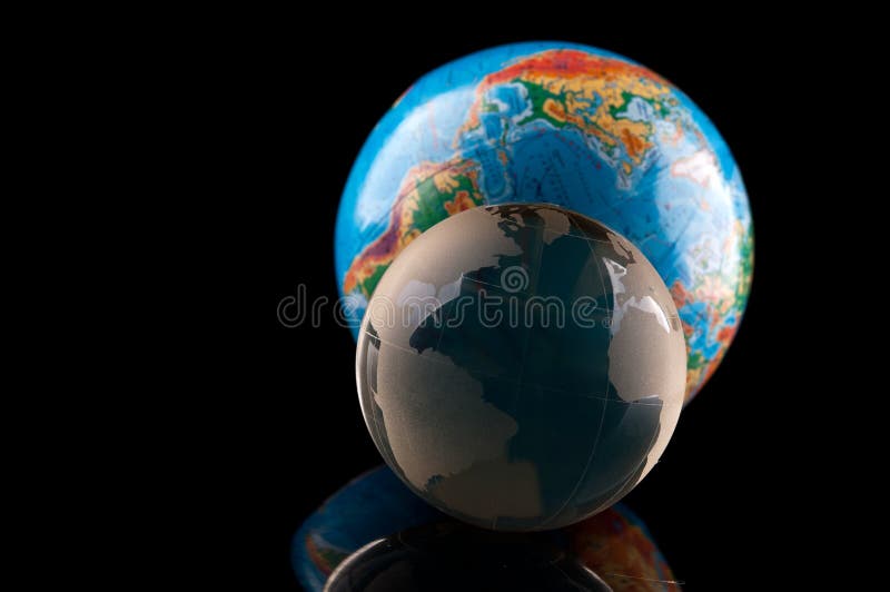 Globes Two World Stock Photos - Free & Royalty-Free Stock Photos from ...
