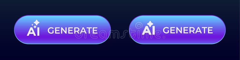 Ai Generate Buttons with Rounded Corners and Glossy Finish for User ...