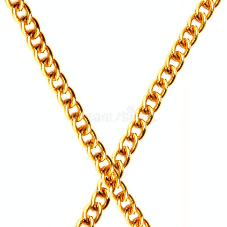 Two gold chain stock photo. Image of luxury, precious - 12470774