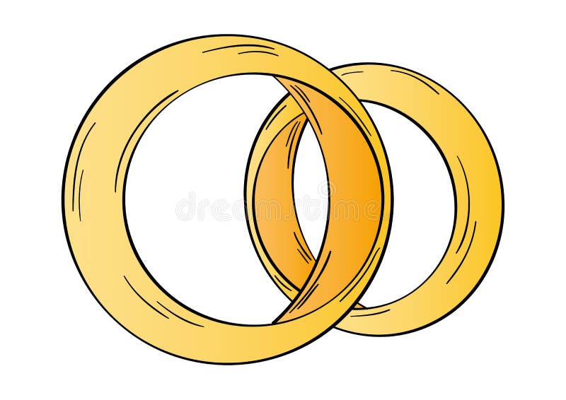 Two rings stock vector. Illustration of marry, chalk - 39122168