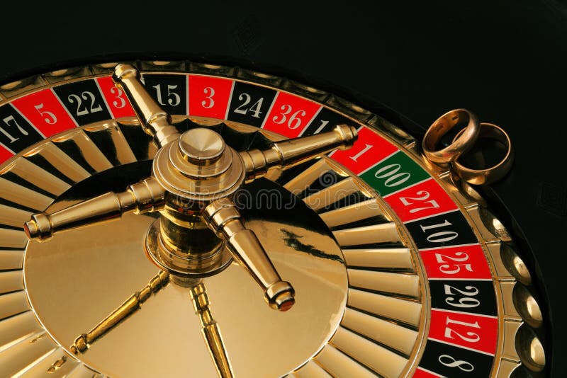 Gold roulette wheel stock photo. Image of hotels, money - 5903136