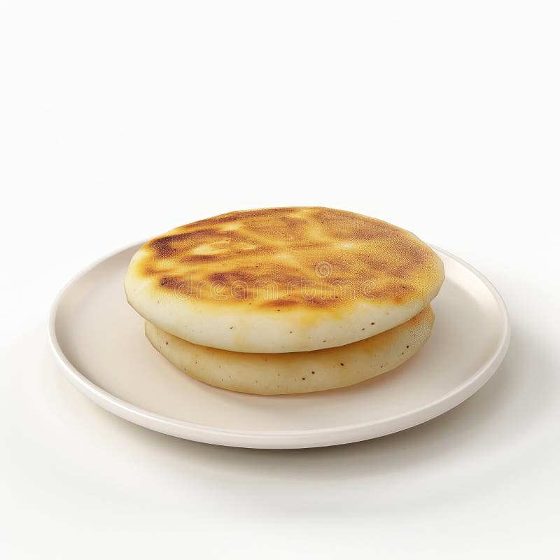 Delicious Grilled Arepas on a Plate, Ready To Eat Stock Illustration ...