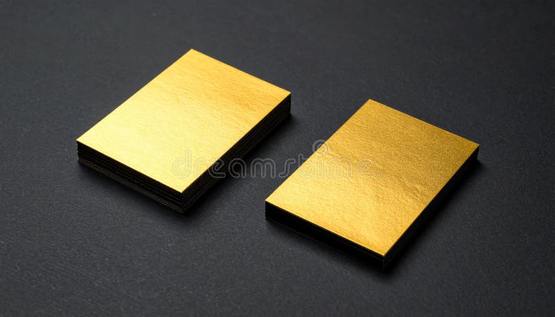 Two Golden Rectangles on Dark Background Stock Illustration ...