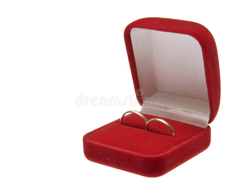 Ring Box Set Closed, Open, Empty and Full Stock Image - Image of golden ...