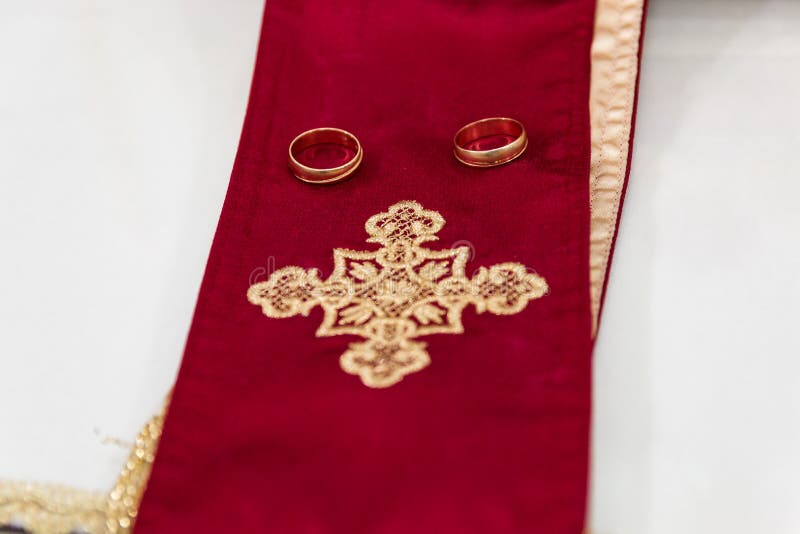 Two Golden Wedding Rings Isolated on White Stock Image - Image of holy ...