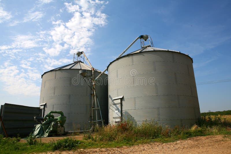 Two Grain Silos Picture. Image: 6000641