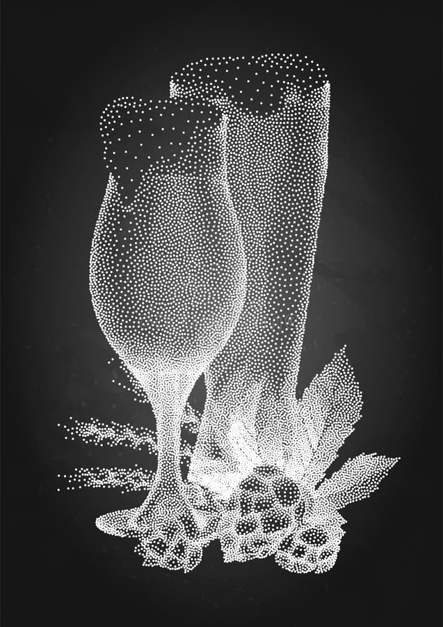 Beer Design in Stippling Technique Stock Vector - Illustration of ingredient, harvest: 110191722