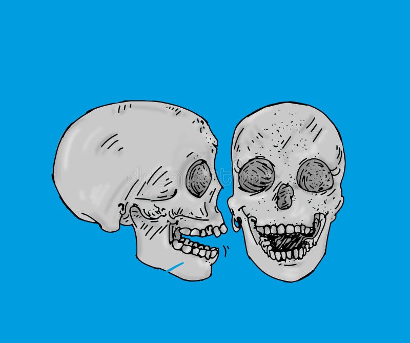 Colored Skulls Vector Illustration Stock Illustration - Illustration of ...