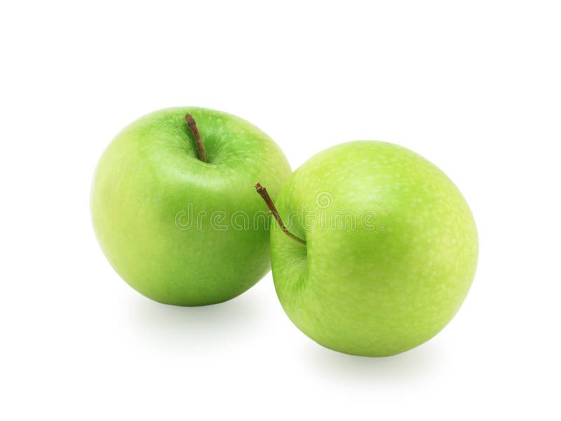 Two green apples stock photo. Image of food, ripe, healthy - 13202464