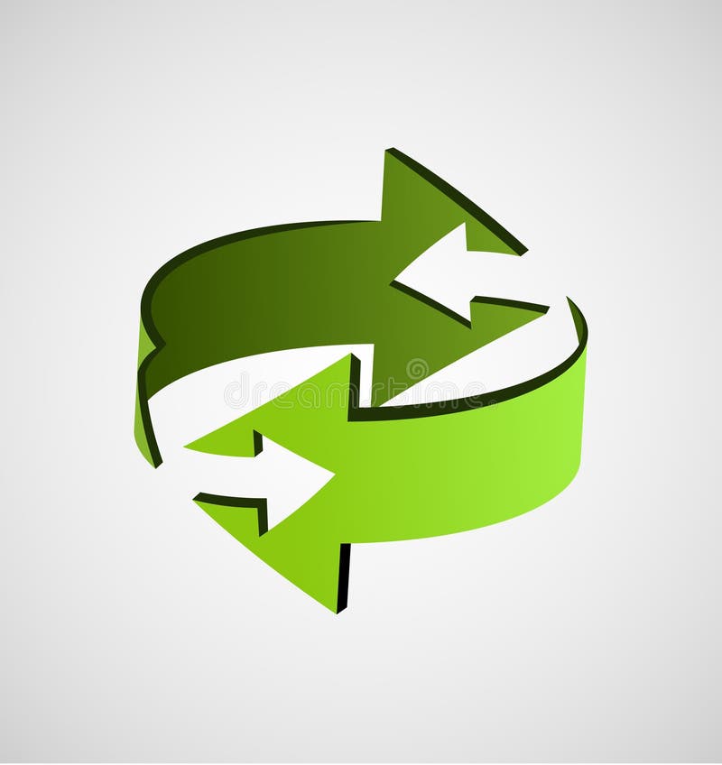 Recycle Arrows. Recycle Symbol Stock Vector - Illustration of circle ...