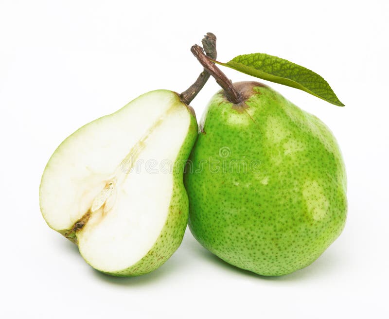 Pear and half Pear stock photo. Image of food, juicy - 18093096