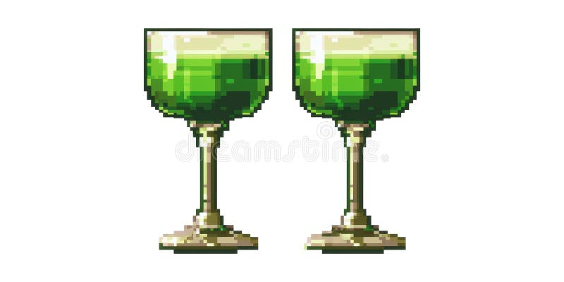 Pixel Art Green Apple Isolated on Transparent Background Stock ...