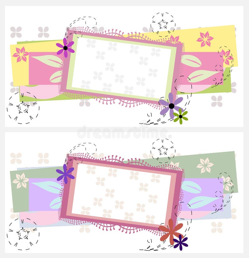 Two greeting cards design stock vector. Illustration of holiday - 22764406
