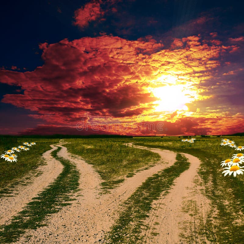 Rural roads stock photo. Image of fresh, dark, crossroads - 15921334