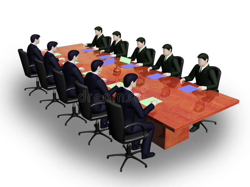 Two Group of Businessmans on Informal Business Me Stock Illustration ...