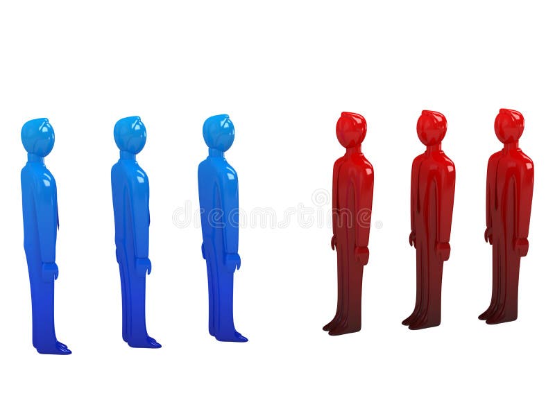 Two groups stock illustration. Illustration of presentation - 23691864