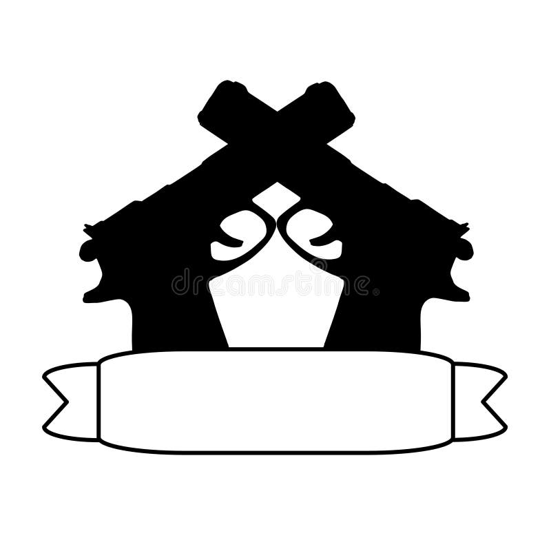 2+ Banner two guns Free Stock Photos - StockFreeImages