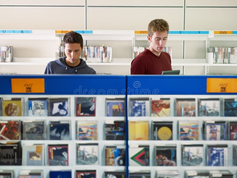 Listening to music stock photo. Image of hair, leaning - 8235046