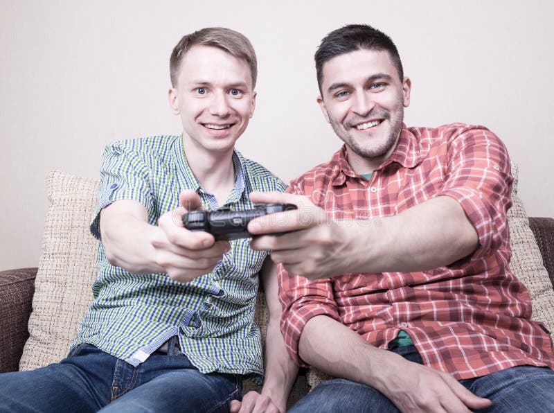 Two guys playing stock image. Image of activity, competition - 71303403
