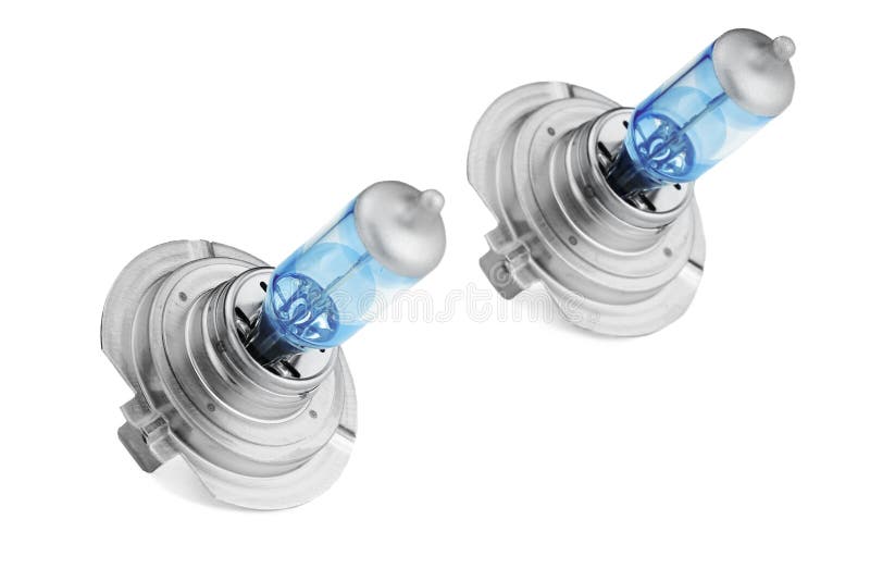 Two H7 High Power Car Head Light Bulbs White Stock Photo - Image of ...