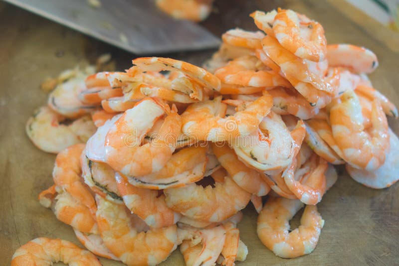 Two Half-cut Shrimp for Cooking. Stock Photo - Image of decorative ...