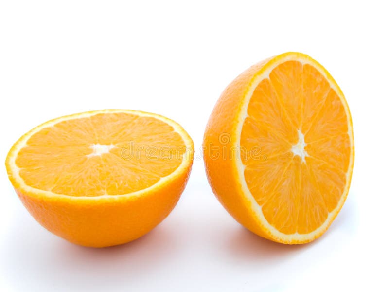 Orange cut in half stock photo. Image of natural, snack - 2350850