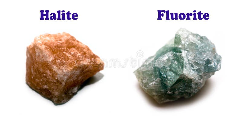 Two halide minerals stock image. Image of metamorphic - 19592491