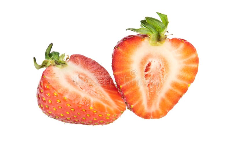 Halved strawberry stock image. Image of ripe, slice, closeup - 20743003