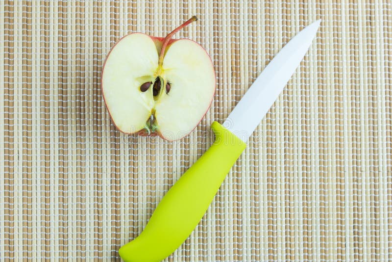 Two halves of an apple stock photo. Image of freshness - 83823476