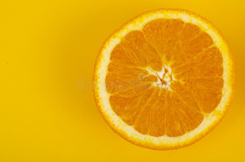 Two Halves of Cut Orange, Top View. Stock Photo - Image of freshness ...