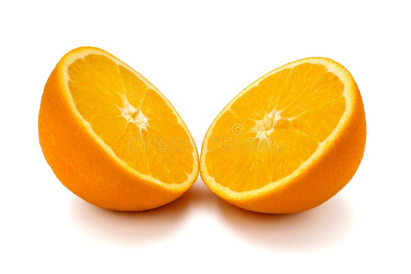 Two halves of an orange stock image. Image of ripe, fresh - 84574105