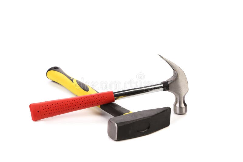 Two Hammers crossed stock photo. Image of copy, improvement - 2160588