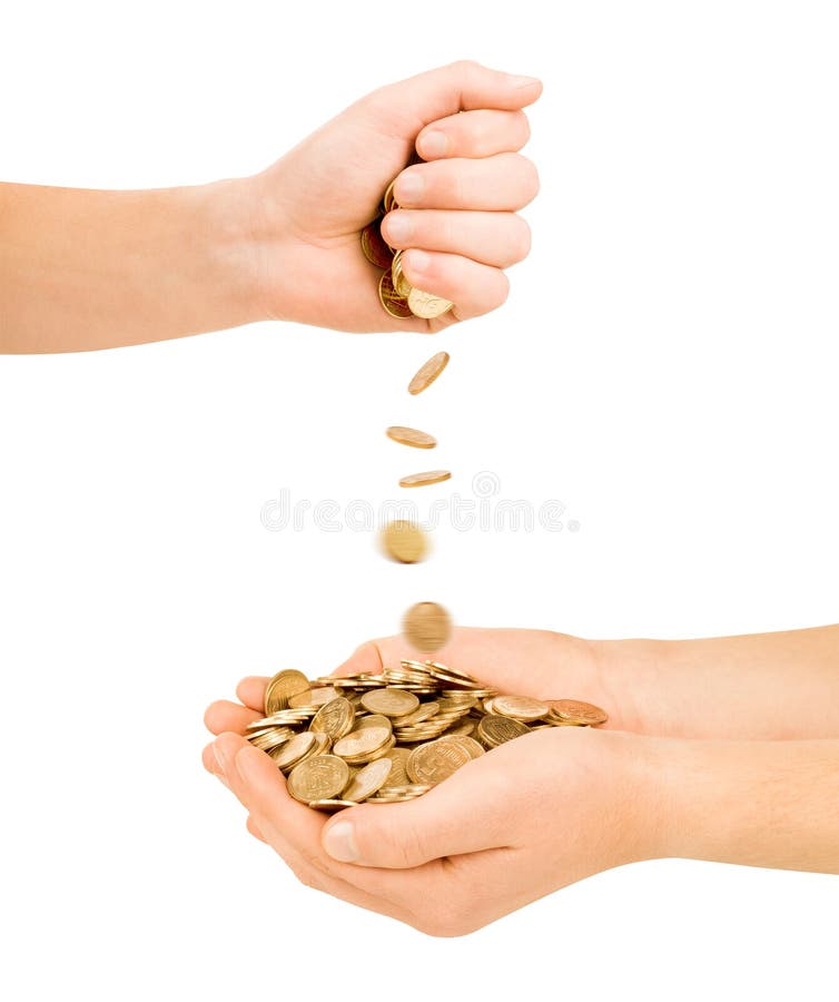 Human Hand Pouring Coins Stock Photos - Free & Royalty-Free Stock ...