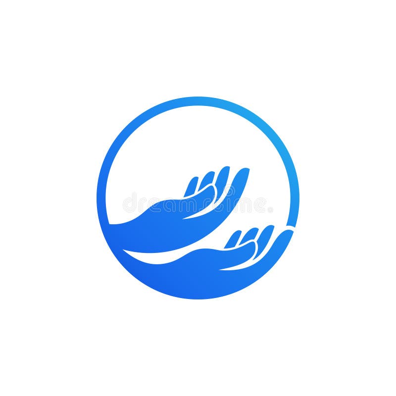 Two Hand Logo Design Vector Graphic Icon Stock Vector - Illustration of ...