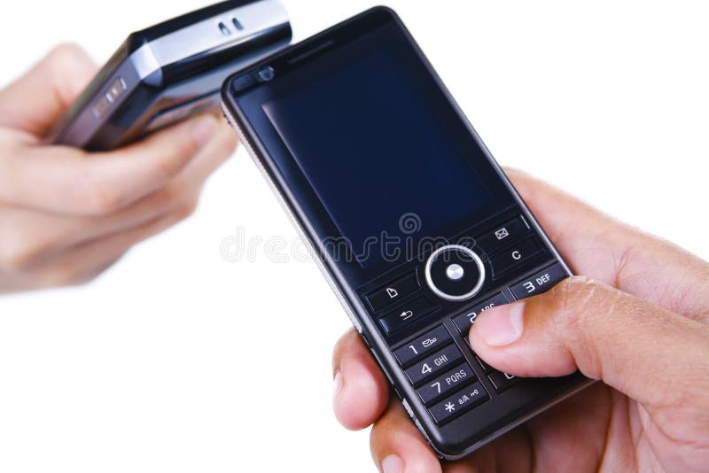 Hand Pressing Cell Phone Keypad Stock Photo - Image of fingers, hand ...