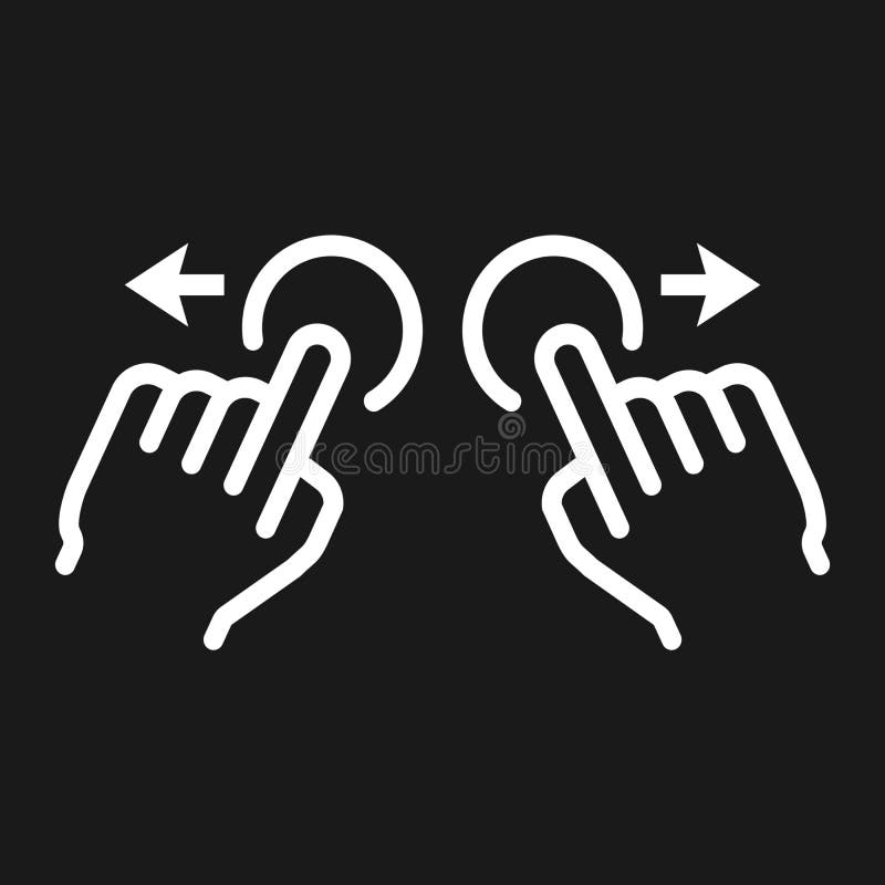 Two Finger Zoom Stock Illustrations – 311 Two Finger Zoom Stock ...